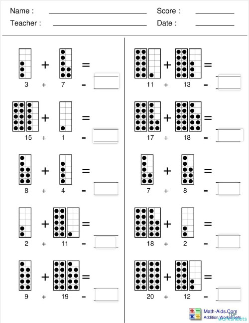 Addition: interactive worksheets and online exercises | TopWorksheets