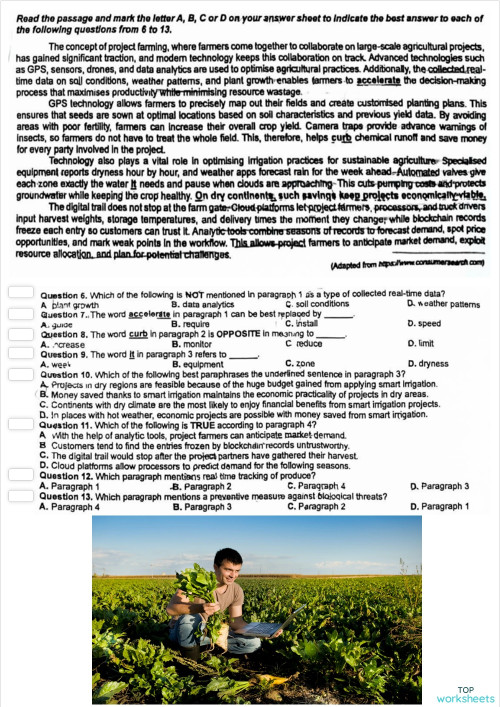 Reading A2. Interactive worksheet | TopWorksheets