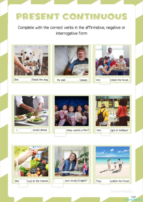 simple present tense. Interactive worksheet | TopWorksheets