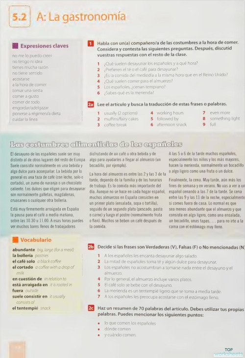 5. La identidad regional en España 96. Ficha interactiva | TopWorksheets