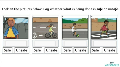 Road Safety 2. Interactive worksheet | TopWorksheets