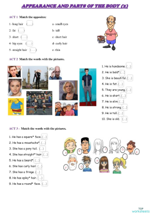 Physical description 2. Interactive worksheet | TopWorksheets