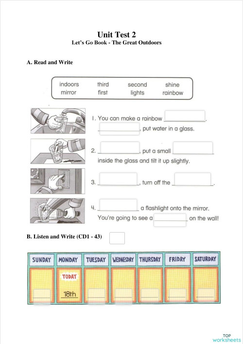 Unit Test 2. Interactive worksheet | TopWorksheets
