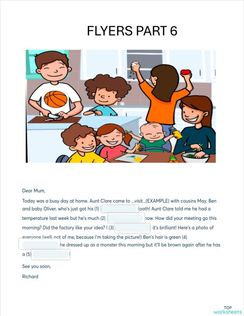 Flyers: interactive worksheets and online exercises | TopWorksheets