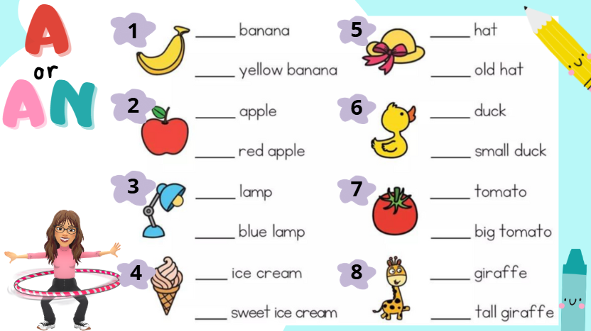Grammar a / an. Interactive worksheet | TopWorksheets