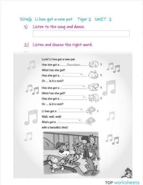 Pets. Interactive worksheet | TopWorksheets