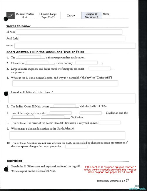 Chapter 10 Climate Change Worksheet 1 Interactive Worksheet chapter-10-climate-change-worksheet-1-interactive-worksheet
