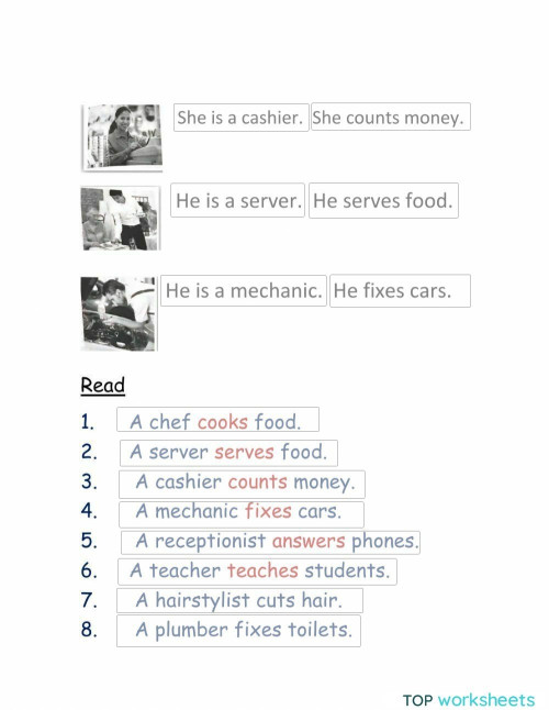 Job Skills. Interactive worksheet | TopWorksheets