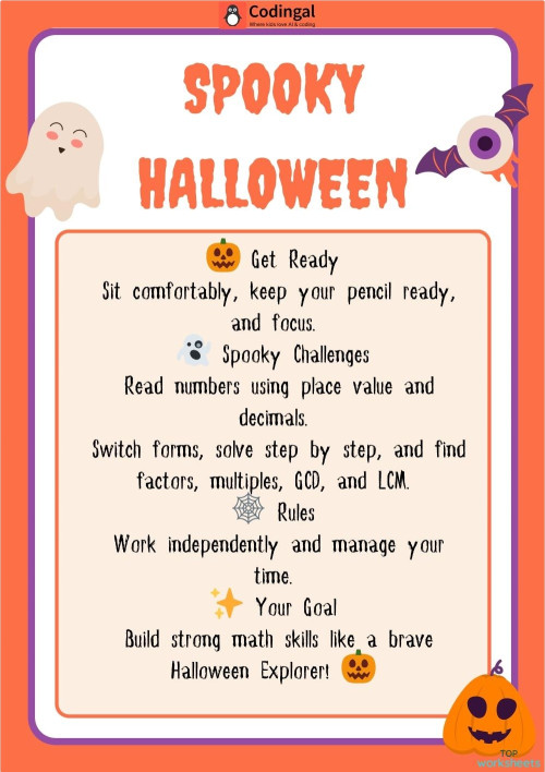 M_G05_T4_Spooky_Halloween. Interactive worksheet | TopWorksheets