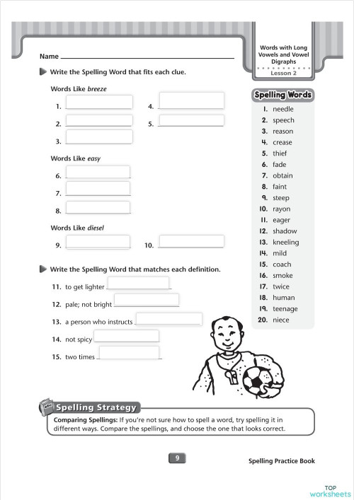 WA: Spelling HW 2. Interactive worksheet | TopWorksheets