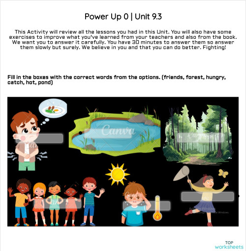 Power Up 0 | Unit 9.3. Interactive worksheet | TopWorksheets