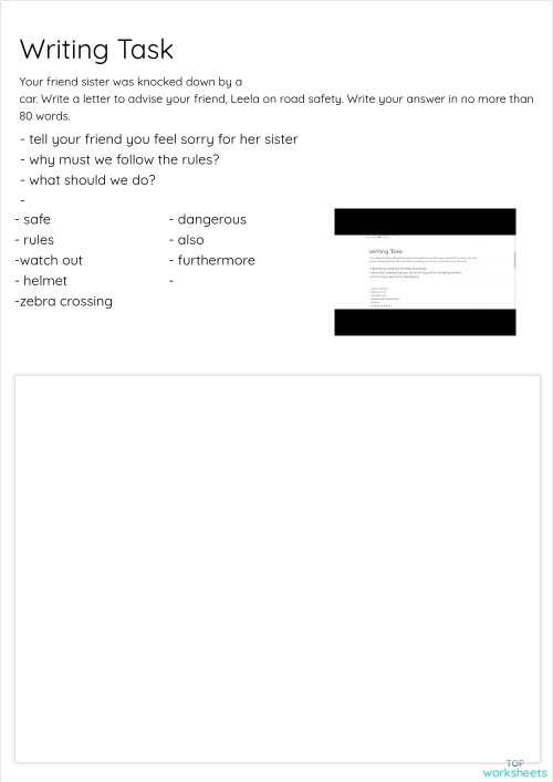 Get Smart 4 - Unit 6 - Writing Task - Road Safety. Interactive ...