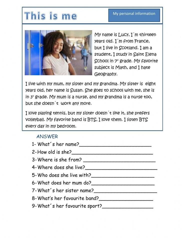 Verb to be - reading. Interactive worksheet | TopWorksheets