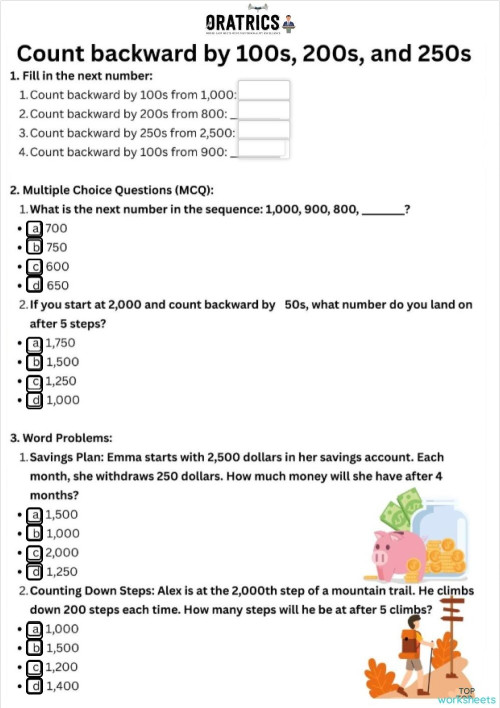 Counting JJJ. Interactive worksheet | TopWorksheets