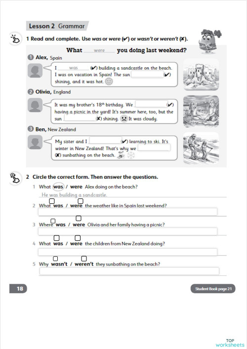 SH5 U2 WB1. Interactive worksheet | TopWorksheets