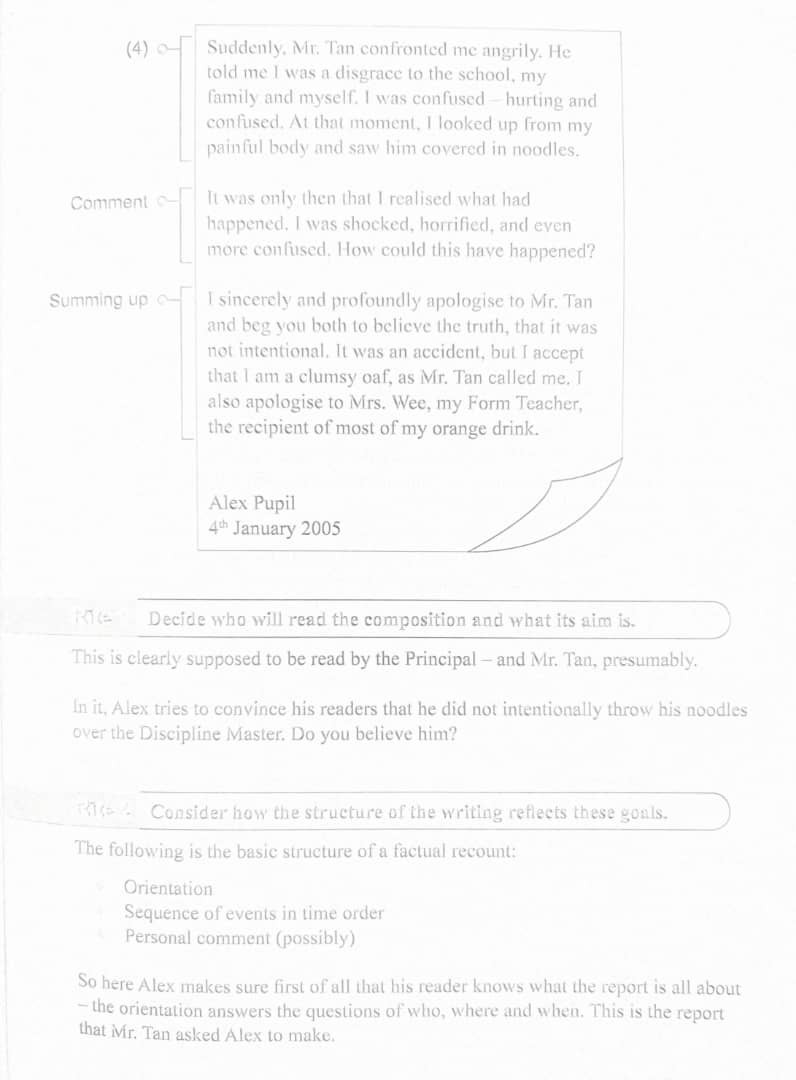 B1 - Accident in The Canteen- Writing Task. Interactive worksheet ...