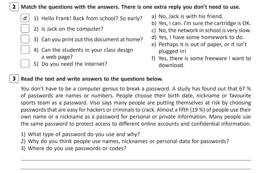 26.01.2026. Form 10. Home Assignment. Workbook. Tasks 2-3 page 42 ...