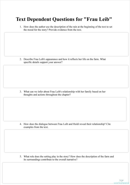 Hitler's Daughter Chapter 7 Text Dependent Questions. Interactive ...