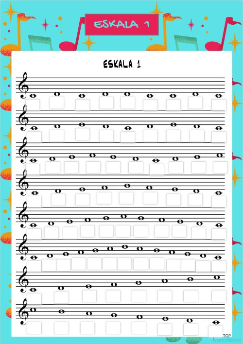 Eskala 1 Sol. Interactive worksheet | TopWorksheets
