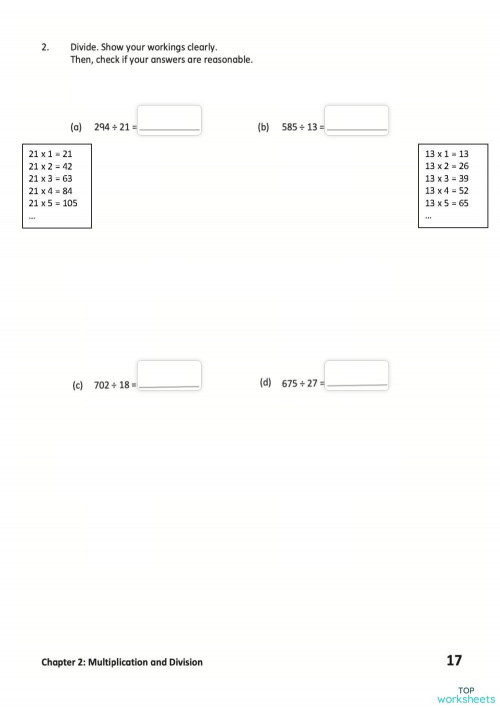 Division By 2 digit Numbers Interactive Worksheet TopWorksheets Division By 2 digit Numbers Interactive Worksheet TopWorksheets