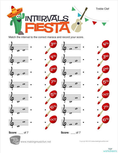 UNIT 2. Intervals (I).. Interactive worksheet | TopWorksheets