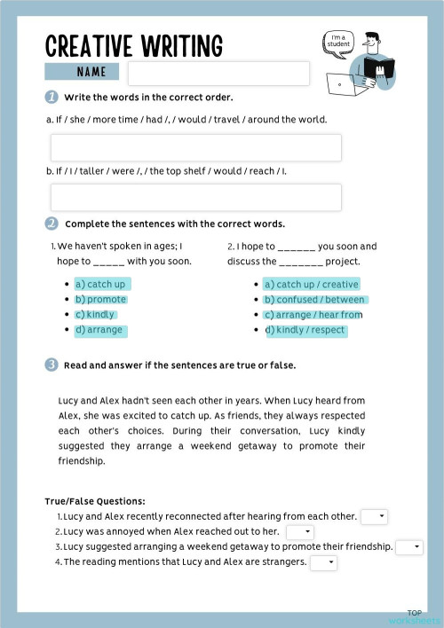 ORC: Worksheet. Interactive worksheet | TopWorksheets