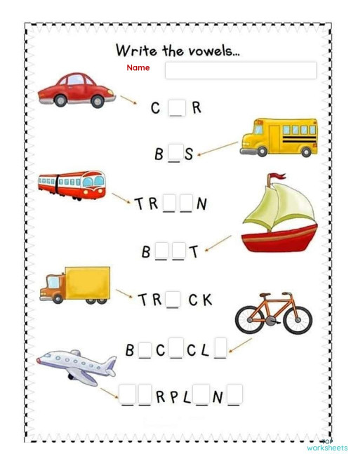 Means of transport. Interactive worksheet | TopWorksheets