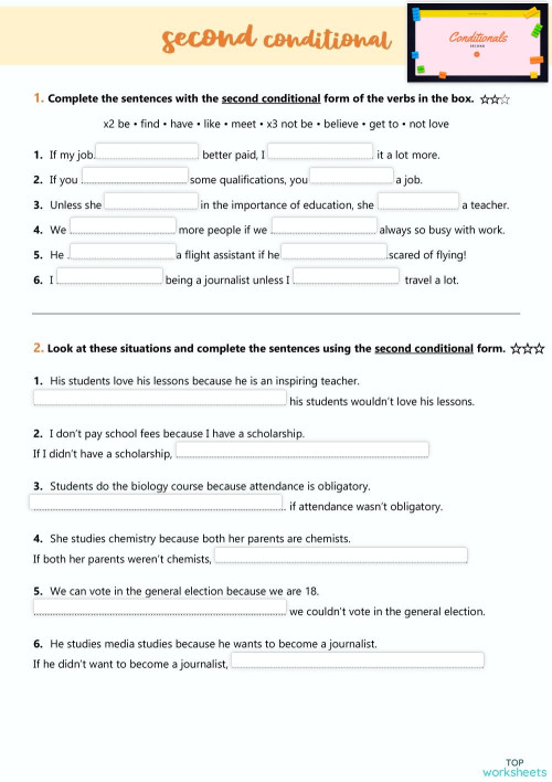 Second Conditional Interactive And Downloadable Worksheet You Can Do