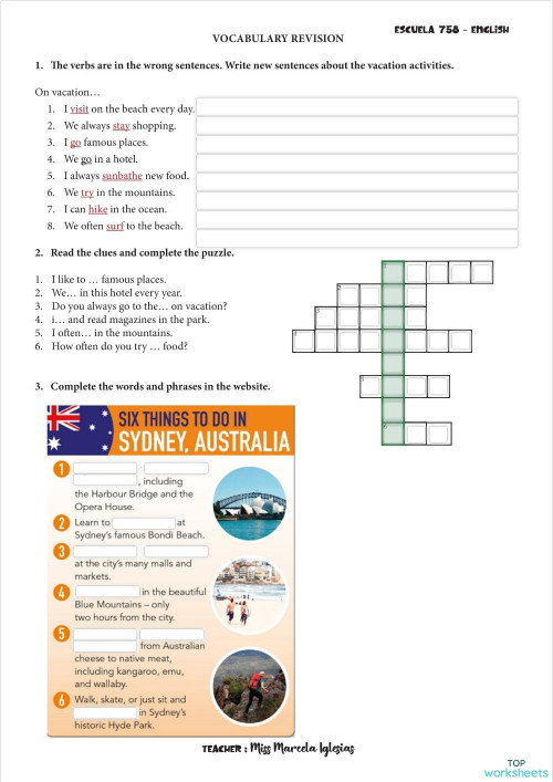 body parts. Interactive worksheet | TopWorksheets