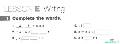 E&F unit 7 starter. Interactive worksheet | TopWorksheets
