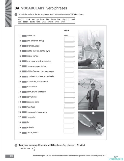 VERB PHRASES - PRESENT SIMPLE (+) (-). Interactive worksheet ...