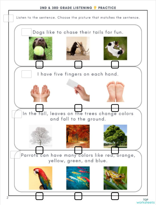 Listening comprehension: interactive worksheets and online exercises ...