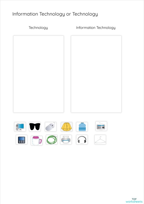 Information Technology or Technology. Interactive worksheet | TopWorksheets