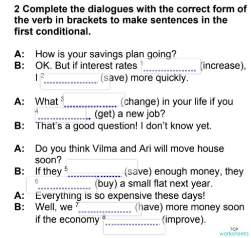 First Conditional practice. Interactive worksheet | TopWorksheets