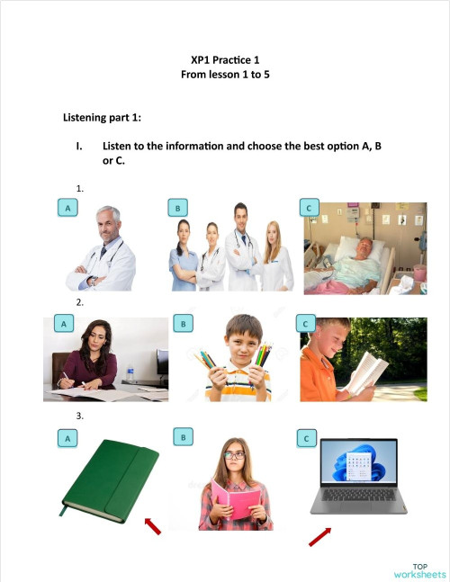 Review XP1 Part 1 lesson 1 to 5. Ficha interactiva | TopWorksheets