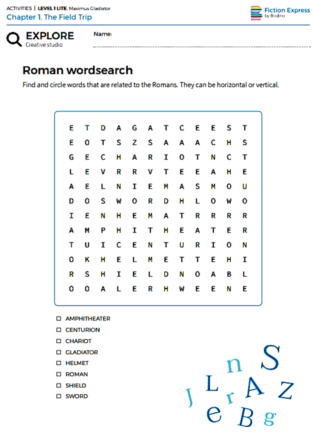 Chapter 1 - Maximus Gladiator. Interactive worksheet | TopWorksheets