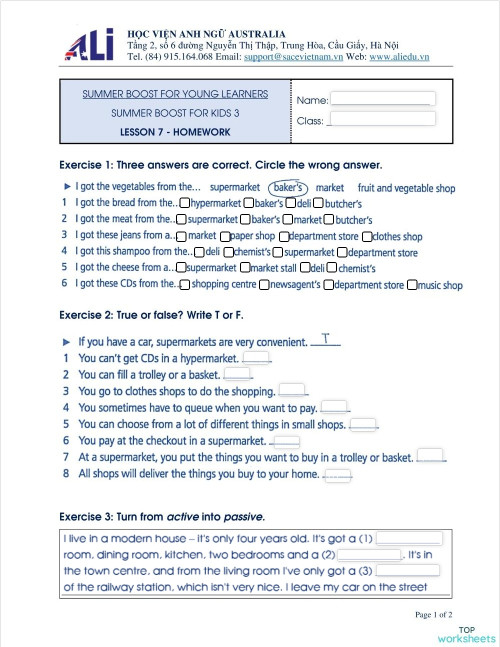 SMK3_L7_HW. Interactive worksheet | TopWorksheets