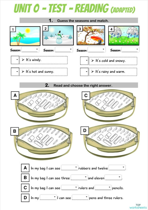 2º Unit 0 - READING (ADAPTADO). Interactive worksheet | TopWorksheets