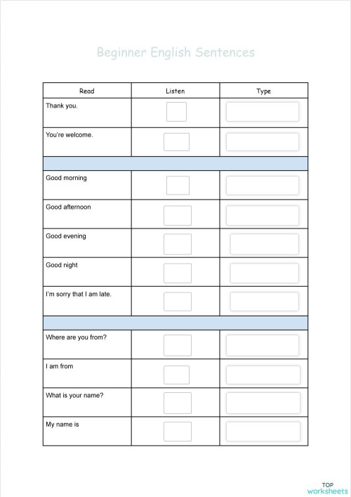 listen and say 2. Interactive worksheet | TopWorksheets