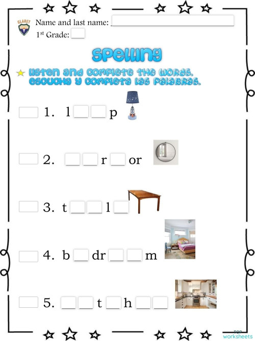Spelling: interactive worksheets and online exercises | TopWorksheets
