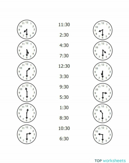 Qu Hora Es Une Los Relojes Con Su Hora Ficha Interactiva qu-hora-es-une-los-relojes-con-su-hora-ficha-interactiva