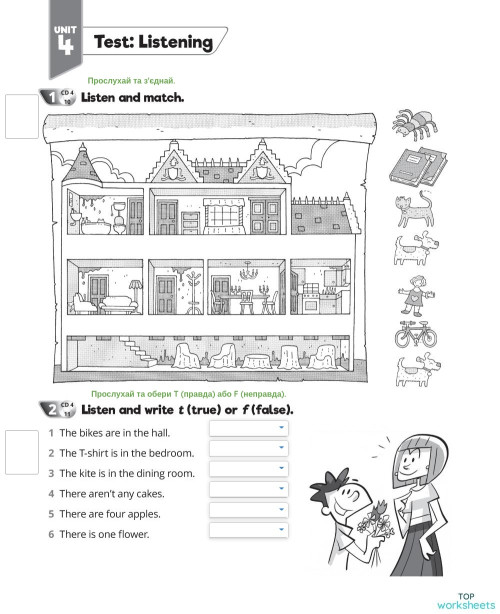 3A Unit 4 Test. Interactive worksheet | TopWorksheets