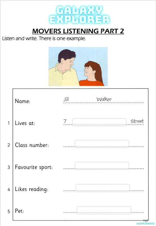 Listening practice 3.1. Interactive worksheet | TopWorksheets