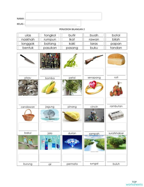 KUMPULAN SAKURA. Interactive worksheet | TopWorksheets