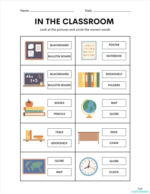 bulletin board 1. Interactive worksheet | TopWorksheets