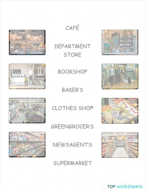 Going shopping. Interactive worksheet | TopWorksheets