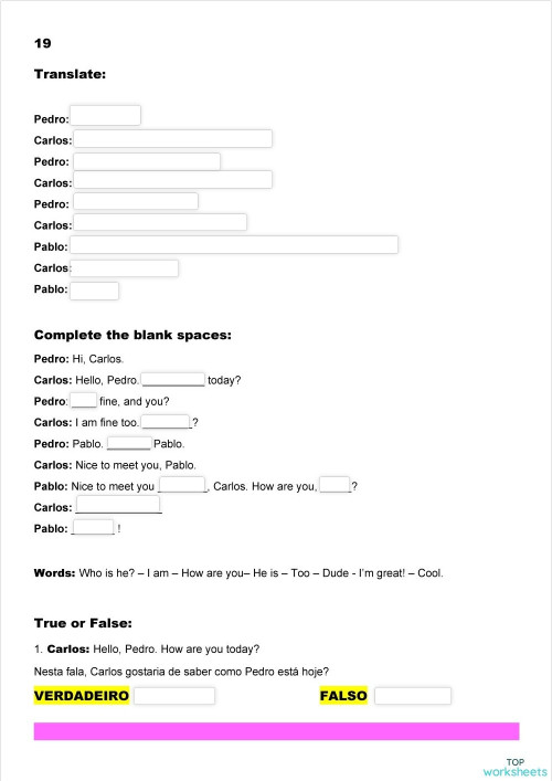 Simple Present Perfect Listening. Interactive worksheet | TopWorksheets