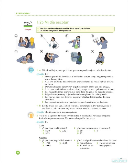1. My home 22 Spanish Cambridge IGCSE. Ficha interactiva | TopWorksheets