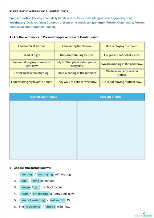 FUTURE FORMS - WILL/BE GOING TO/PRESENT CONTINUOUS. Interactive worksheet | TopWorksheets