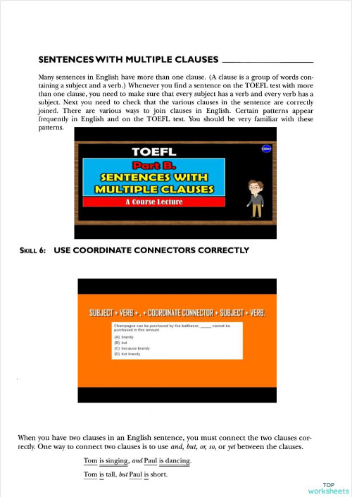 STR-SKILL 6. Interactive worksheet | TopWorksheets
